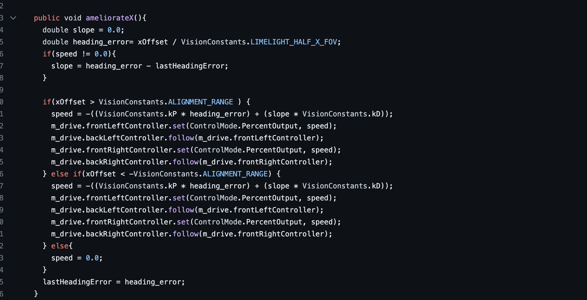 Programming vision subsystem for Charged Up